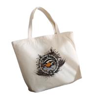 China Promotion Custom Shoulder Durable Cotton Canvas Shopping Tote Bag with Large Capacity for sale