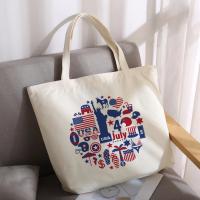 China Promotion Custom Shoulder Durable Cotton Canvas Shopping Tote Bag with Large Capacity for sale