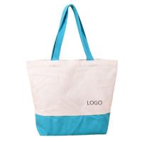 China Custom Logo Accepted Large Cotton Zip Bag for Business Handheld Needs for sale