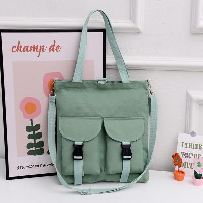 China Large Capacity Cartoon Shoulder Bag Fashion Ladies Canvas Bag Customized for Students for sale