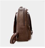 China 20-37 Litre Capacity Softback Backpack for Men's Leather Business Bag and Schoolbag for sale