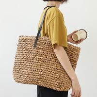 China Customized Color Women's Shoulder Mesh Large Handbag Straw Beach Tote Bag for Daily Life for sale
