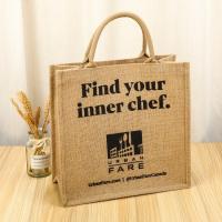 China Custom Small Burlap Jute Tote Bag for Shopping Customized Color and OEM/ODM Acceptable for sale