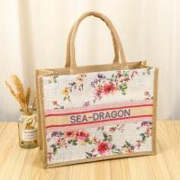China Custom Small Burlap Jute Tote Bag for Shopping Customized Color and OEM/ODM Acceptable for sale