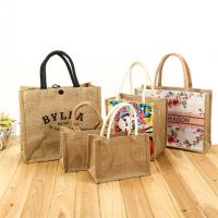 China Custom Small Burlap Jute Tote Bag for Shopping Customized Color and OEM/ODM Acceptable for sale