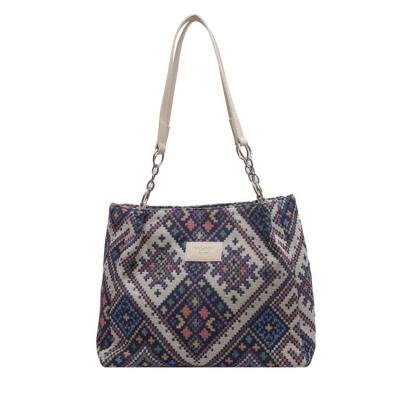 China Print Pattern Printed Canvas Shopping Bag Durable Tote Tapestry Bag for Promotion for sale
