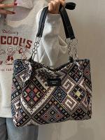 China Print Pattern Printed Canvas Shopping Bag Durable Tote Tapestry Bag for Promotion for sale