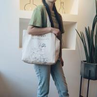 China Customized Color Canvas Shopping Bag with and Printed Pattern Customization for sale