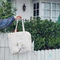 China Customized Color Canvas Shopping Bag with and Printed Pattern Customization for sale