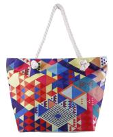 China Soft-loop Style Canvas Beach Bag Customized Shoulder Bags for Women Fashion for sale