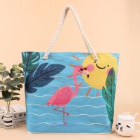 China Soft-loop Style Canvas Beach Bag Customized Shoulder Bags for Women Fashion for sale