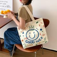 China Newest Fashinable Style Customized Logo Cotton Canvas Tote Bag with Zipper Promotion for sale