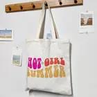 China Daily Life Custom Printed Logo Cotton Canvas Tote Bag Foldable Reusable Shopping Bag for sale