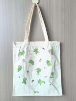 China Printed Organic Cotton Canvas Tote Bag Large Reusable Shopping Bag with Custom Logo for sale