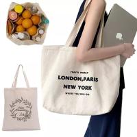 China Custom Logo Natural Cotton Shopping Tote Bag for Women's and Shopping for sale