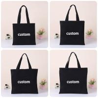China Newest Fashinable Custom Logo Eco Friendly Canvas Tote Bag with Zipper and Pocket for sale