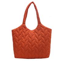 China Reusable Gifts Winter Quilted Puffy Puffer Tote Bag for Women Custom Logo Printed for sale
