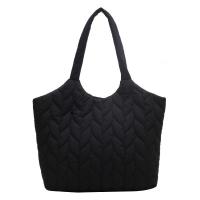China Reusable Gifts Winter Quilted Puffy Puffer Tote Bag for Women Custom Logo Printed for sale