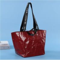 China Gifts All Seasons Foldable Laminated PP Woven Tote Bag with Custom Logo Printing Services for sale
