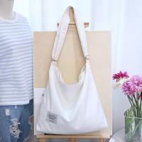 China Gifts Custom Logo Printed Large Canvas Bag with Letter Pattern Type and Solid Color Handle for sale