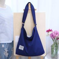 China Gifts Custom Logo Printed Large Canvas Bag with Letter Pattern Type and Solid Color Handle for sale