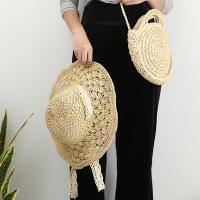 China Recycled Straw Beach Bag Paper Cord Crossbody Shoulder Bags Logo Customized Logo for sale