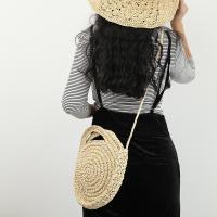 China Recycled Straw Beach Bag Paper Cord Crossbody Shoulder Bags Logo Customized Logo for sale