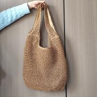 China High Capacity Korean Style Women Straw Beach Holiday Picnic Bag with Custom Logo for sale
