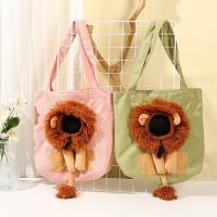 China All Seasons Portable Canvas Pet Outdoor Bag Custom Logo Printed Bag for Dogs and Cats for sale