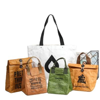 China Brown Dupont Paper Thermal Bag for Insulated Lunch Cooler Durable and Waterproof for sale