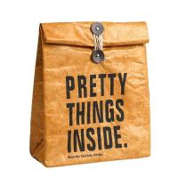 China Brown Dupont Paper Thermal Bag for Insulated Lunch Cooler Durable and Waterproof for sale