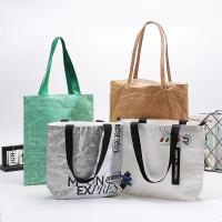 China Custom Big Capacity Tote Bag Sopping Bag Eco Friendly Waterproof Dupont Paper Bag for sale