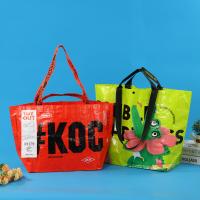 China Customized Eco-Friendly PP Woven Laminated Shopping Tote Bag with Recycled Material for sale