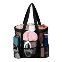 China Customizable Nylon Mesh Cosmetic Bag for Multifunctional Makeup Storage and Travel for sale