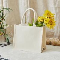 China Custom Logo Printed Reusable Canvas Tote Bag for Gifts and Eco-Friendly Advertising for sale