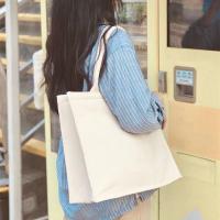 China Custom Logo Printed Reusable Canvas Tote Bag for Gifts and Eco-Friendly Advertising for sale