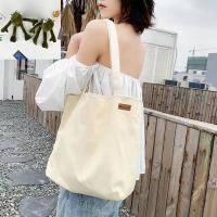 China Plain Organic Cotton Canvas Tote Bag with Custom Logo Recycled Shopping Bag for sale