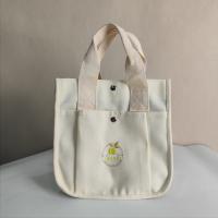 China Custom Logo Print Crossbody Canvas Bag Mini Tote Shopping Bag Handbag with Large Capacity for sale