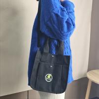 China Custom Logo Print Crossbody Canvas Bag Mini Tote Shopping Bag Handbag with Large Capacity for sale