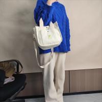 China Custom Logo Print Crossbody Canvas Bag Mini Tote Shopping Bag Handbag with Large Capacity for sale