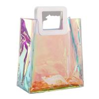 China Stylish Reusable PVC Laser Transparent Holographic Tote Bag for BEACH BAG Enthusiasts for sale