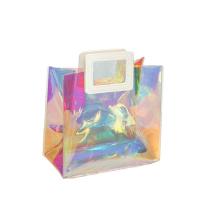 China Stylish Reusable PVC Laser Transparent Holographic Tote Bag for BEACH BAG Enthusiasts for sale