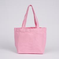 China Customized Color Canvas Cotton Handbag Mini Tote Shopping Bags with Custom Logo Print for sale