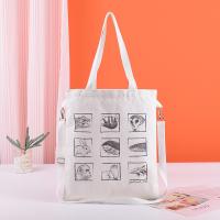 China Sublimation Tote Bags Custom Logo Printed for Reusable Large Capacity Canvas Bag for sale