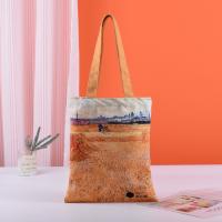 China Sublimation Tote Bags Custom Logo Printed for Reusable Large Capacity Canvas Bag for sale