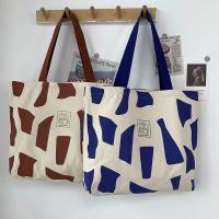 China Custom Eco Shopping Bag Large Canvas Cotton Tote Bag for Women's Recycled Weekend Bag for sale