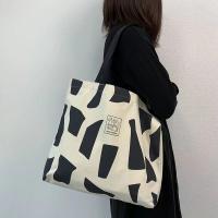 China Custom Eco Shopping Bag Large Canvas Cotton Tote Bag for Women's Recycled Weekend Bag for sale
