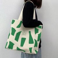 China Custom Eco Shopping Bag Large Canvas Cotton Tote Bag for Women's Recycled Weekend Bag for sale