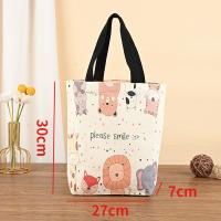 China Custom Logo Color Size Recycled Fabrics Mini Canvas Cotton Tote Bag for Women Kids for sale