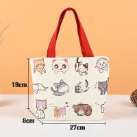 China Durable HQ Foldable Mini Tote Bag with Custom Logo Printed Canvas Cotton Handbag for sale